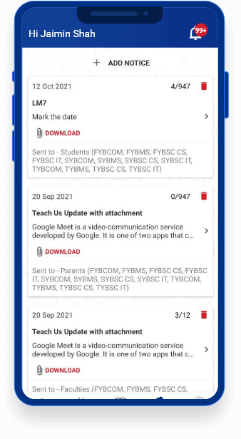 TeachUs App - The College Intelligence and College Administration ...